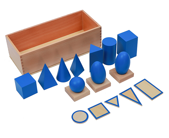 Wood Geometric Solids, Kids Wooden Shapes, Montessori Toys – La Fábrica ...